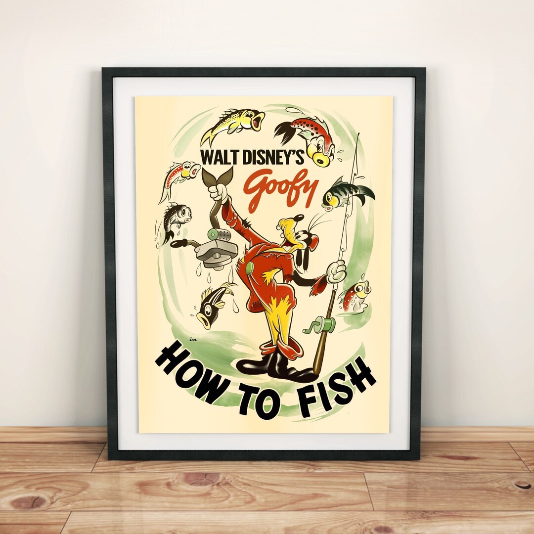 Goofy Poster Walt Disney Kids Room Poster Disney Poster - Etsy