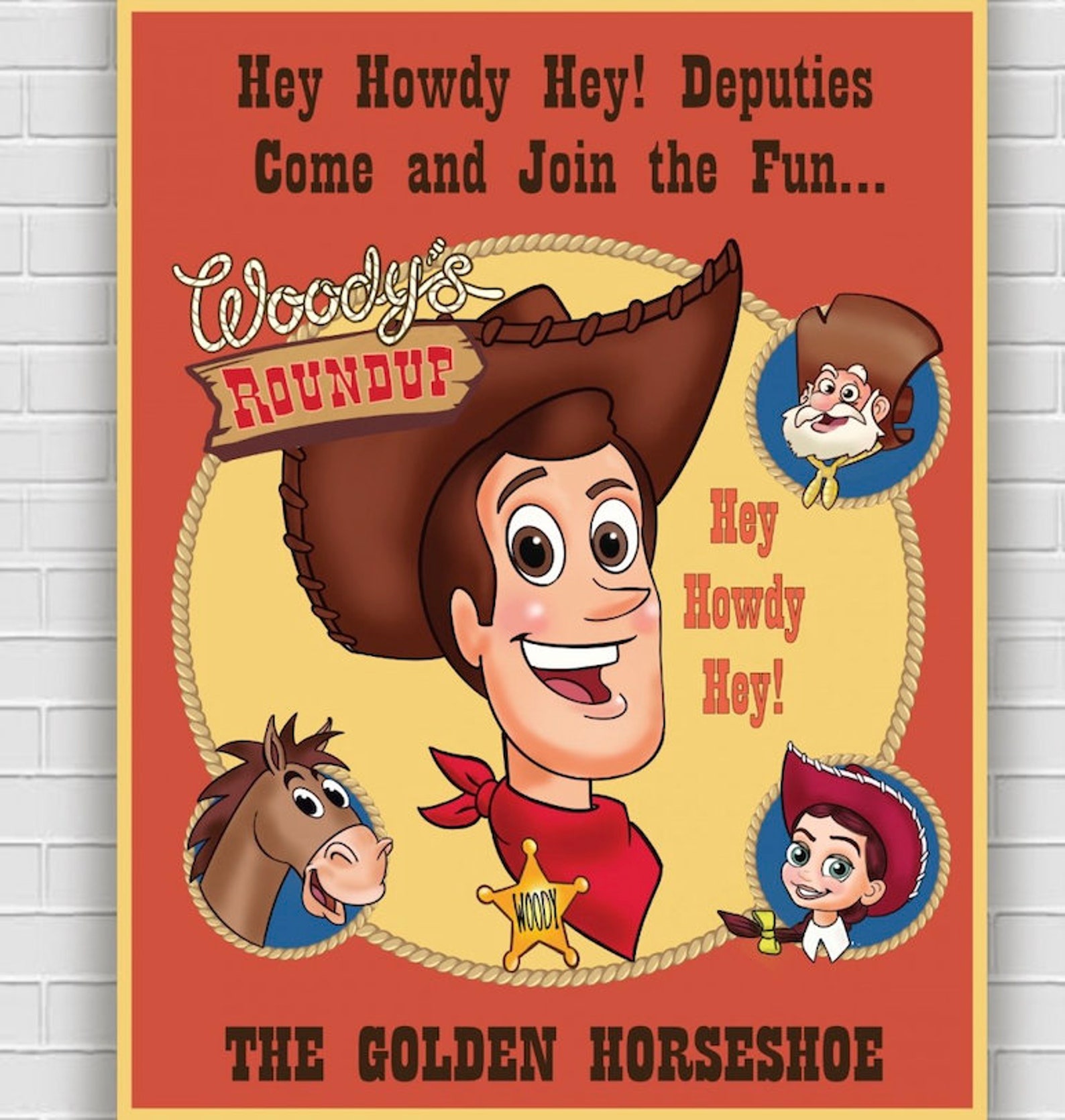 Woody's Roundup Poster Wall Art Wall Decor Art Decor Kids - Etsy