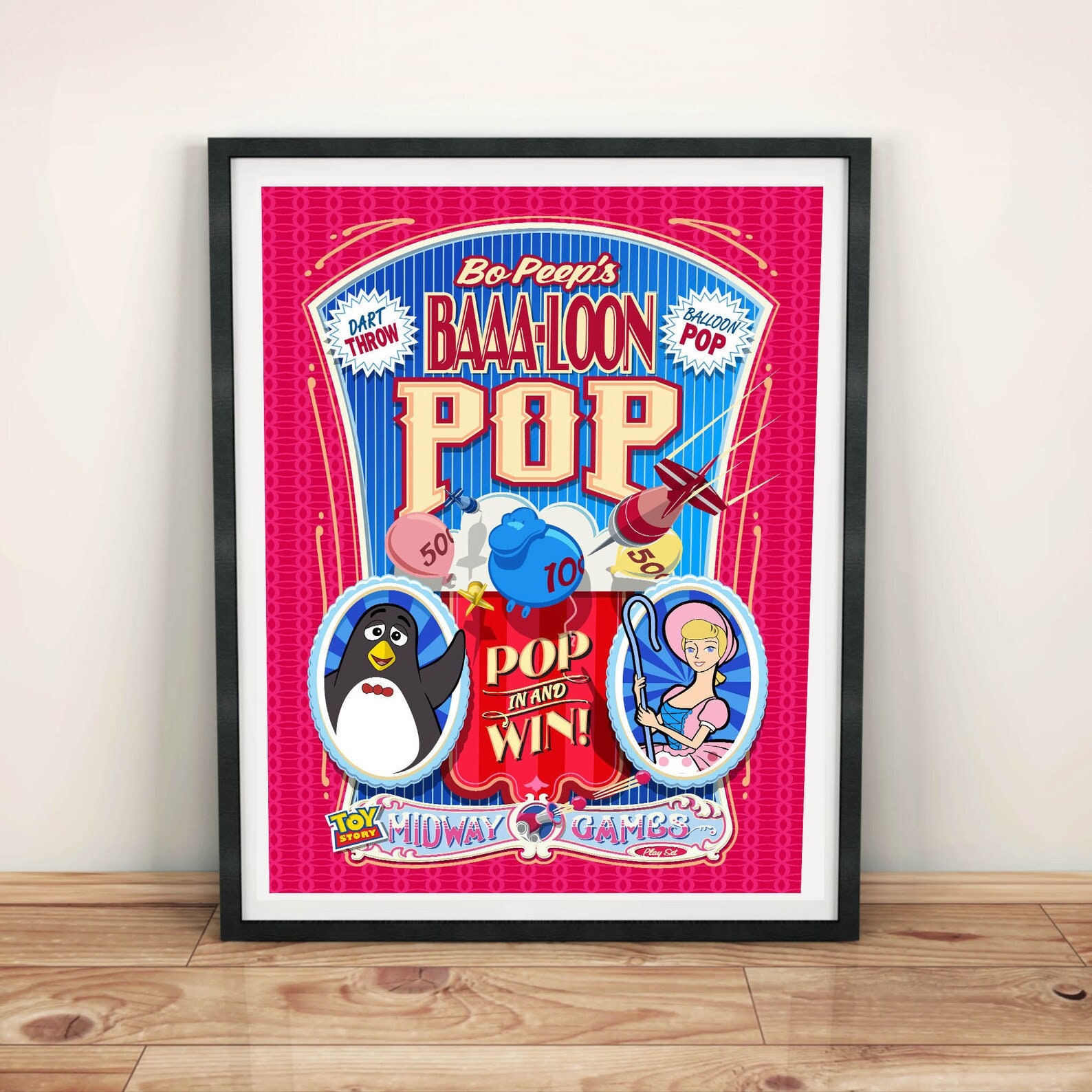 Toy Story Midway Maniabo Beep Poster Wall Art Wall Decor Art Decor Kids ...