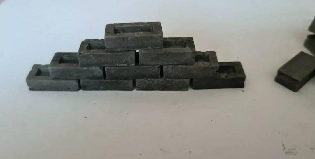 150 Grey 1:12th Scale Miniature Dolls House War Gaming Model Railway ...