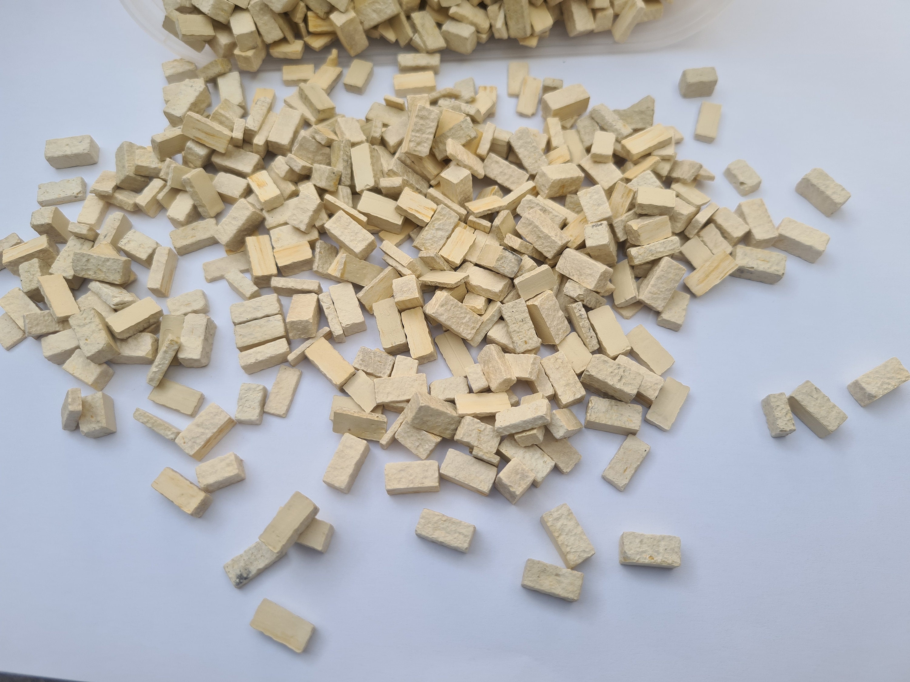 1:35th Scale Diorama Building War Gaming 275 Yellow Stone Wall Blocks ...