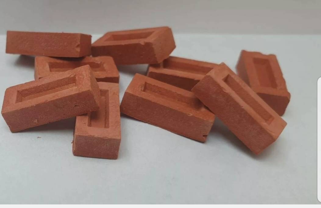 50 1:12th Scale Miniature Dolls House War Gaming Model Railway Bricks ...