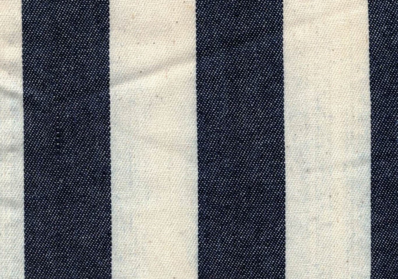 100% Cotton Denim Big Stripe Fabric - Etsy
