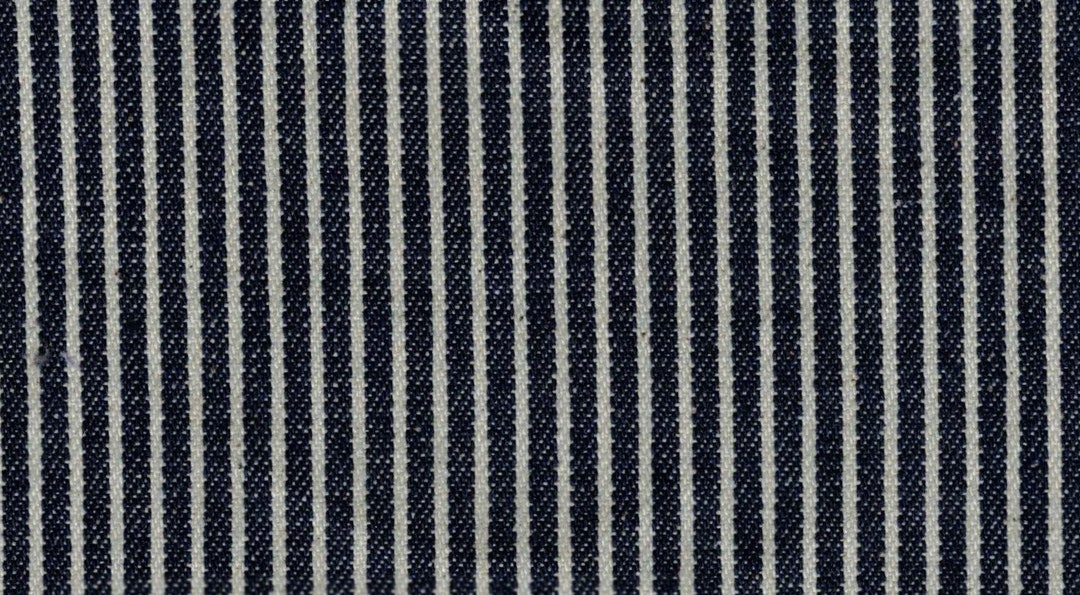 100% Cotton 8oz Railroad Stripe Denim Fabric 57/58" 20 Yards on a Roll ...