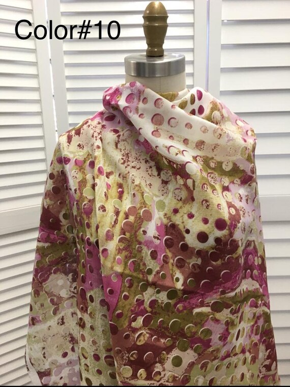 100% Cupro Fabric With Print 42/43 | Etsy