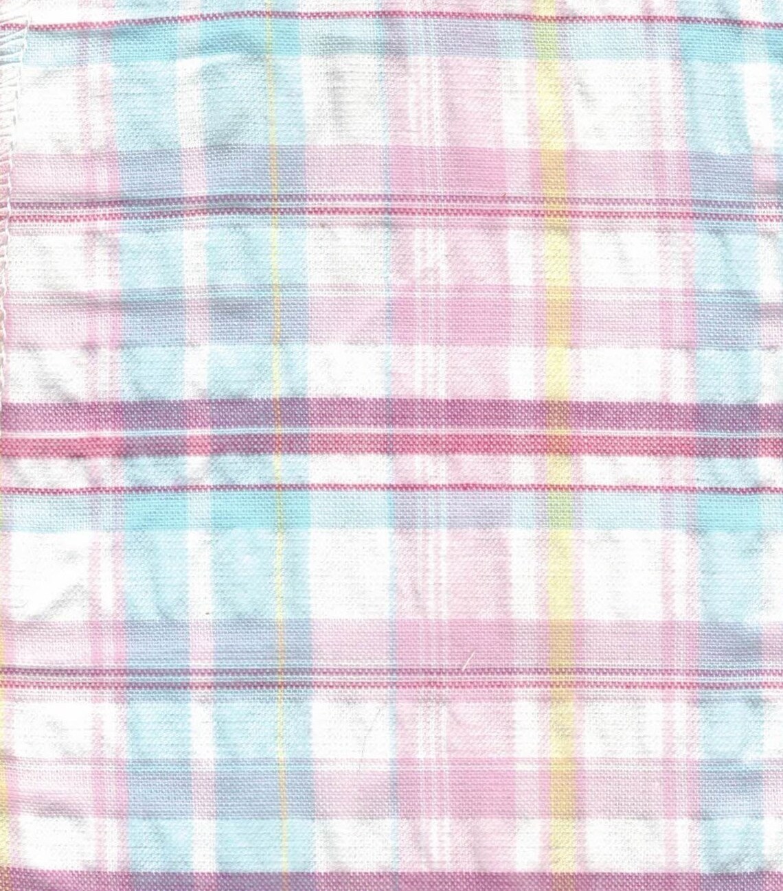 100% Cotton Pastel Plaid Seersucker Fabric Great for Bloomers - Etsy