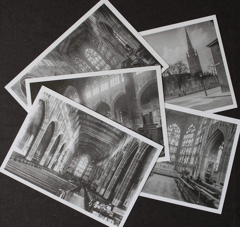 Coventry Cathedral Pre WW2 Postcard Set - Etsy