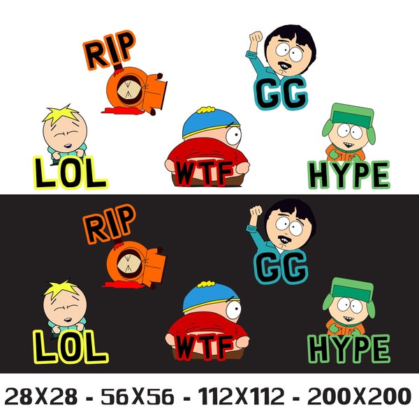 Southpark Emotes for Twitch - Etsy