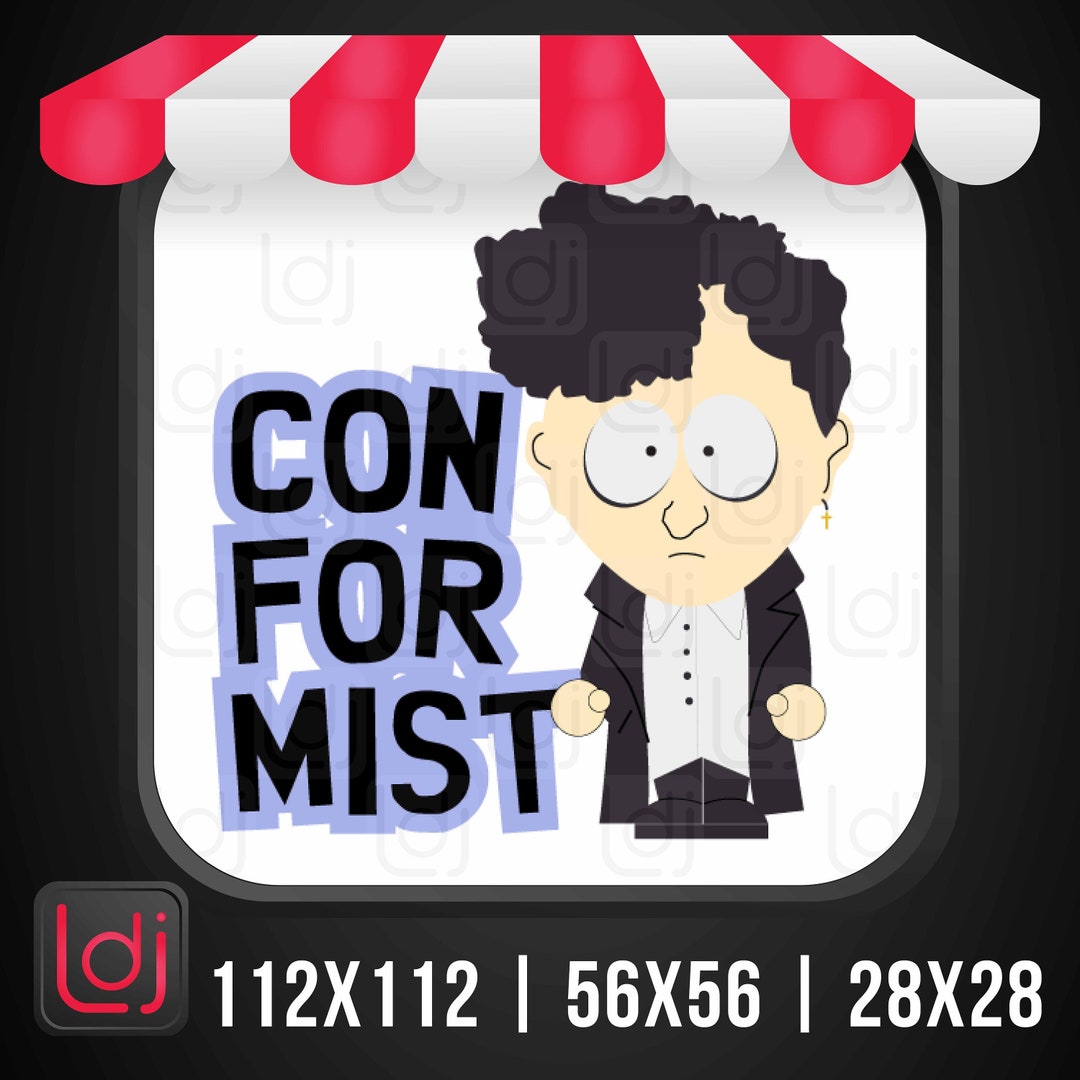Goth Kid Michael South Park Emote / Badge for Streaming Twitch ...