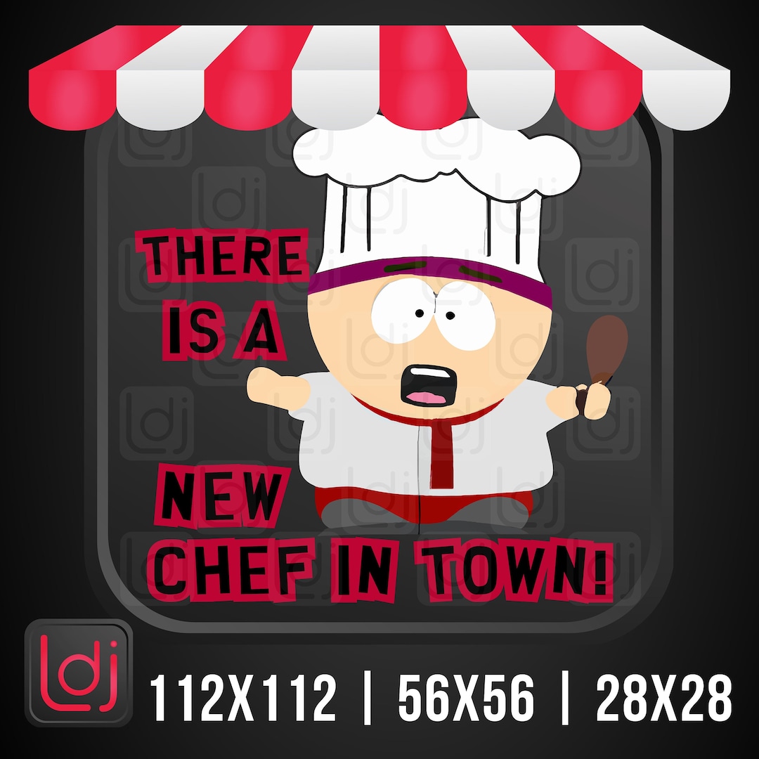 Eric Cartman is the New Chef in Town Awesome South Park Emote - Etsy