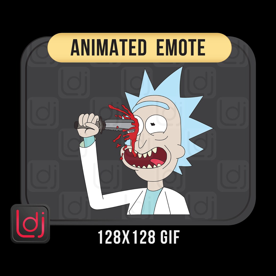 Get Animated With Rick's Eye-stabbing Emote for Twitch and Discord ...