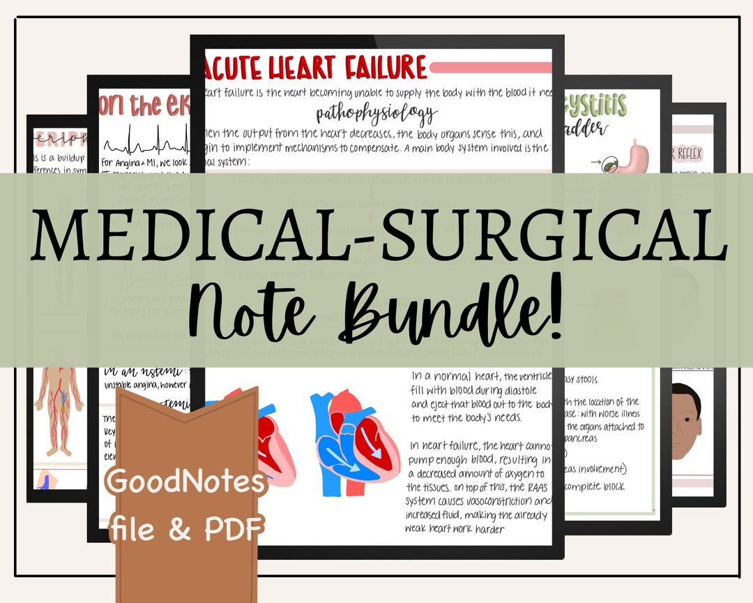 Complete Med-surge Nursing Bundle // Digital Download // Goodnotes ...