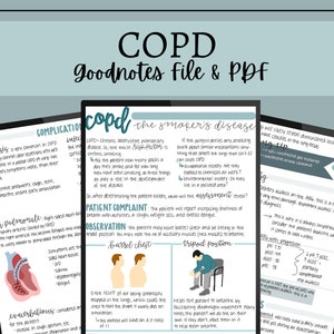 COPD Nursing Notes // Digital Download // Goodnotes File & PDF - Etsy