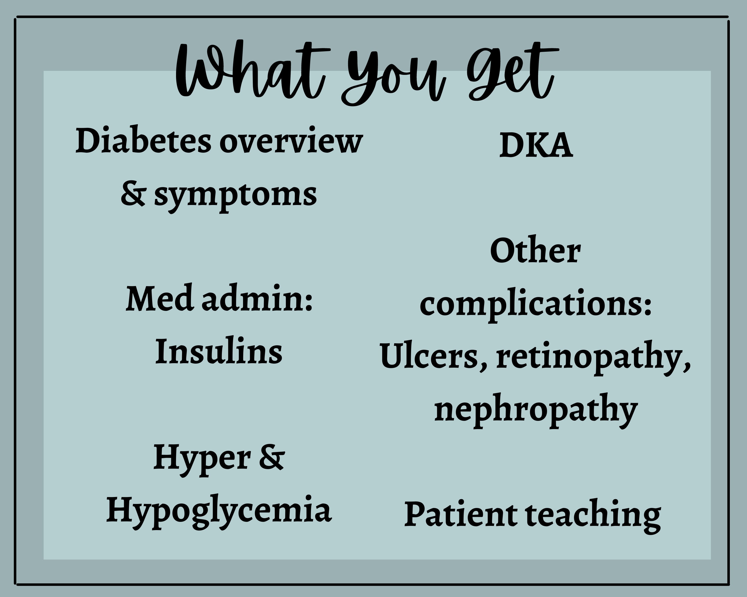 Diabetes Nursing Notes // Digital Download // Goodnotes File & PDF - Etsy