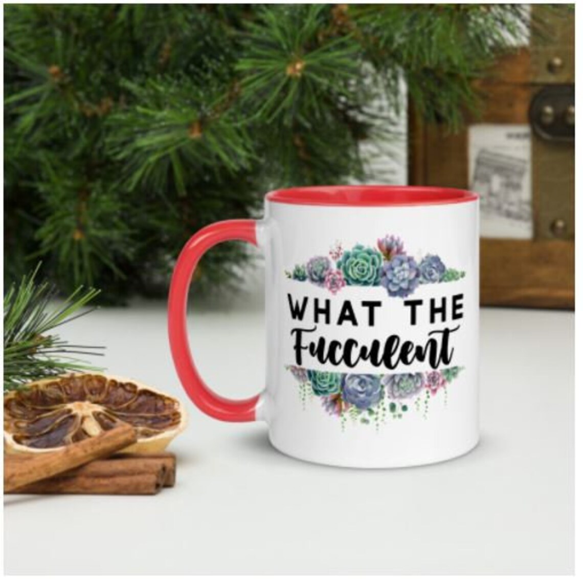 What the Fucculent Mug Coffee Cup Gift for Her Birthday Gift for Her ...