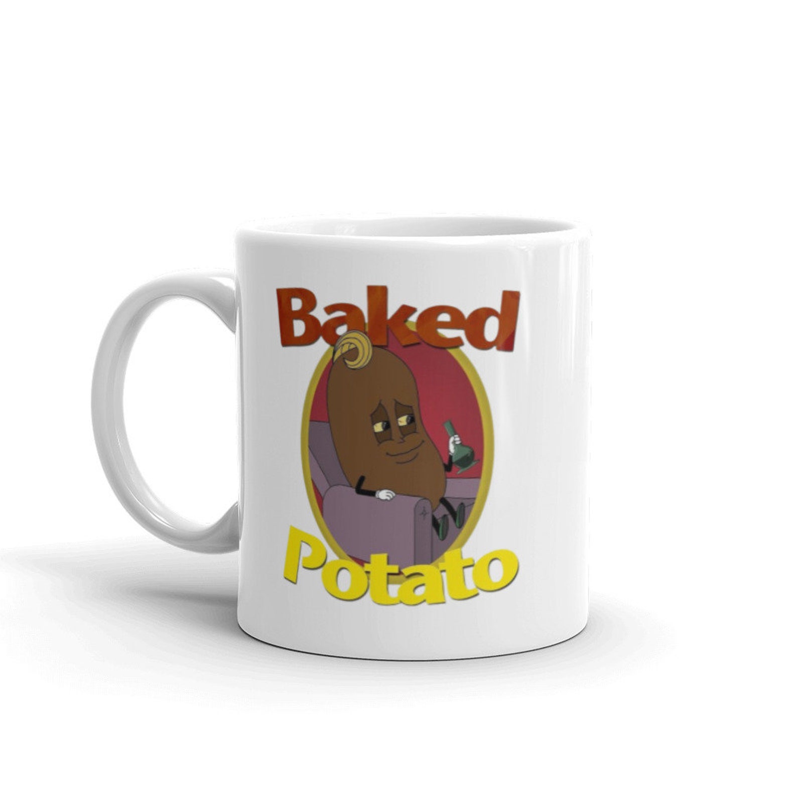 Baked Potato Mug, Funny Coffee Mug, Funny Couch Potato Coffee Cup for ...