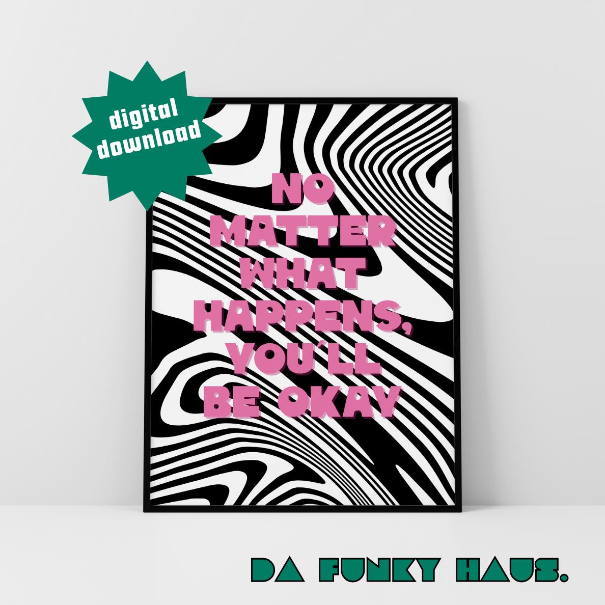 Motivational Funky Poster Mood Booster Lift up Dopamine Instant Digital ...