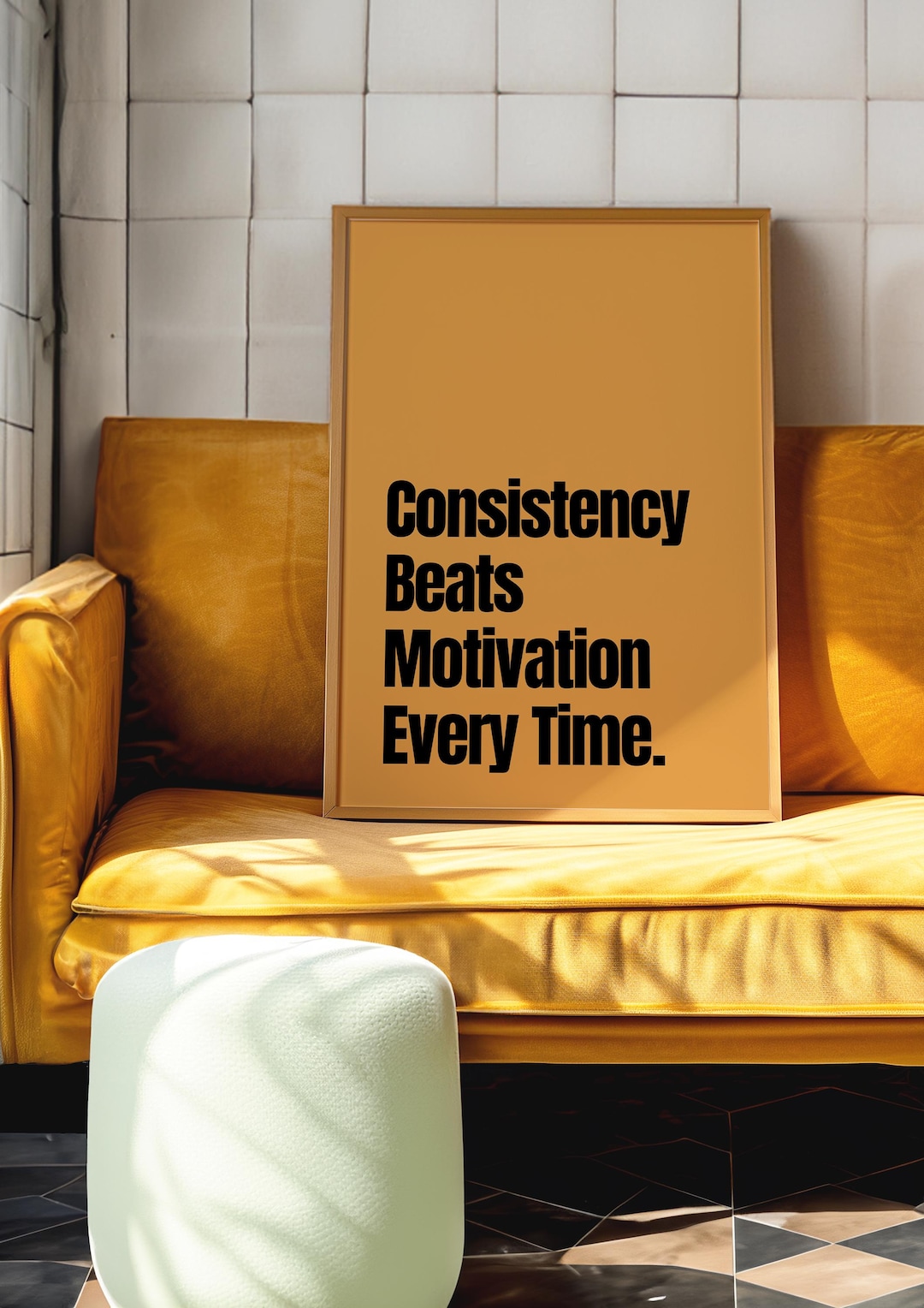 Consistency Beats Motivation Poster, Motivational Office Wall Art ...