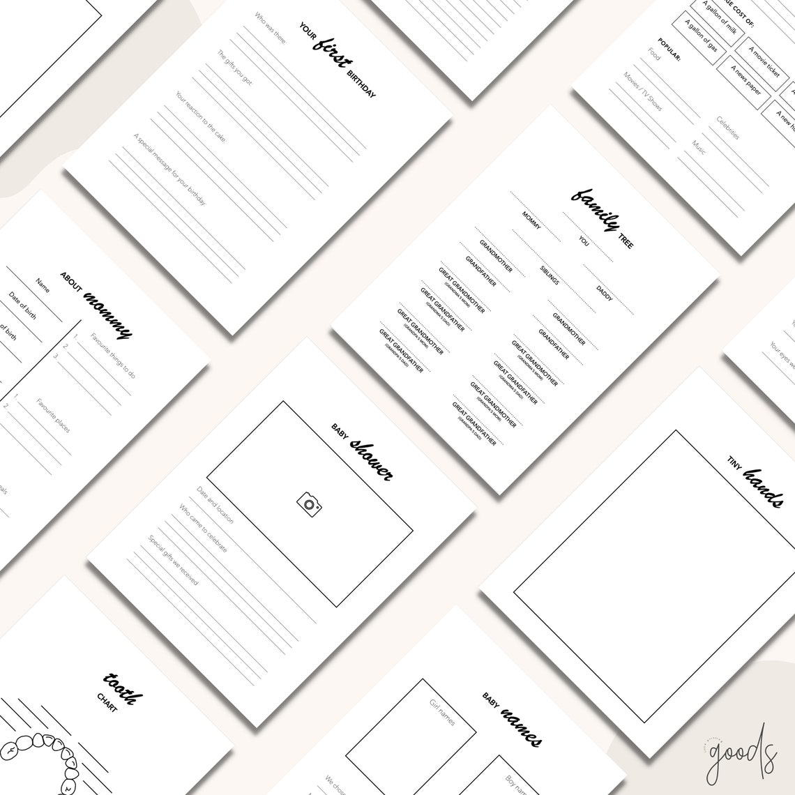 Printable Baby Journal Pregnancy Journal Baby Book Baby - Etsy