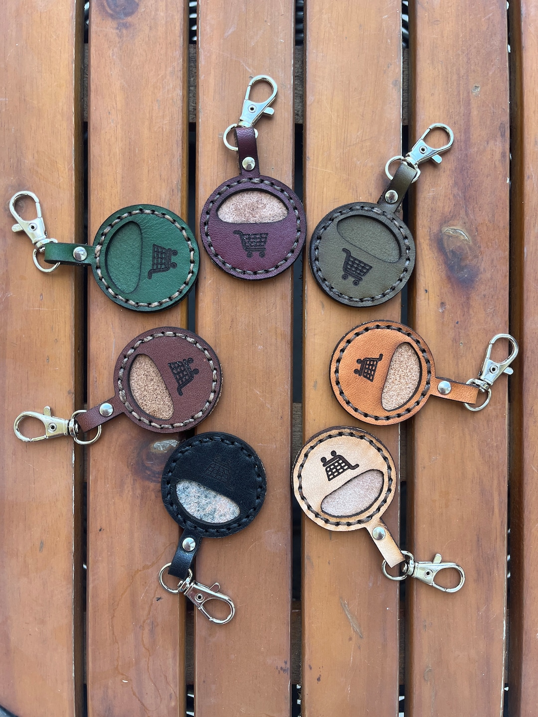 Aldi Quarter Caddy for Shopping Cart - Full Grain Leather - Multiple ...