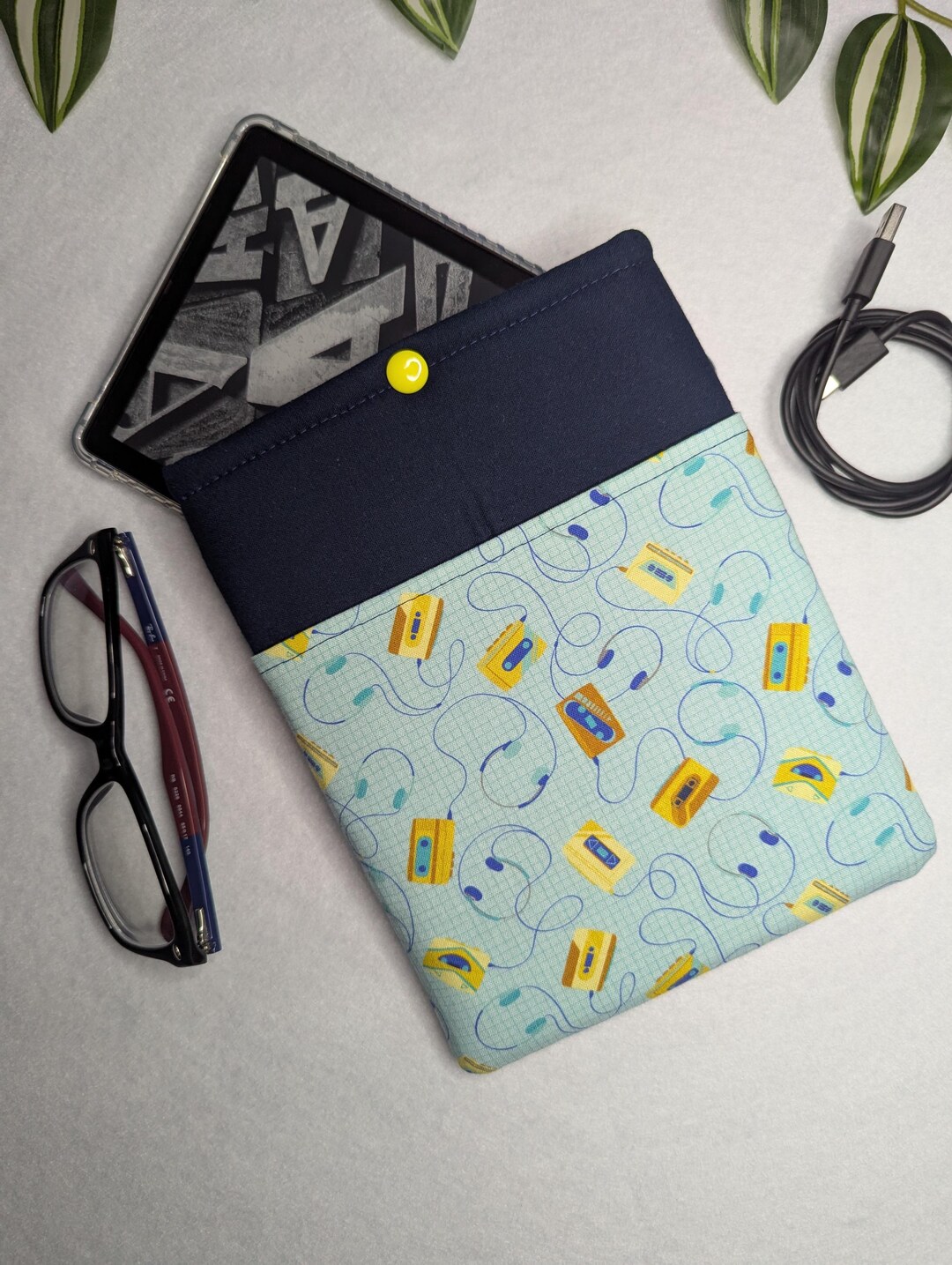 Vintage Walkman Padded Kindle Case Snap Kindle Signature Case Nook ...