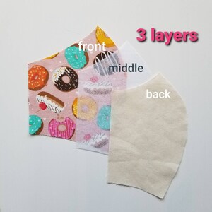 3 COLOR Options Vines Cloth Face Mask W/ Filter Pocket & | Etsy