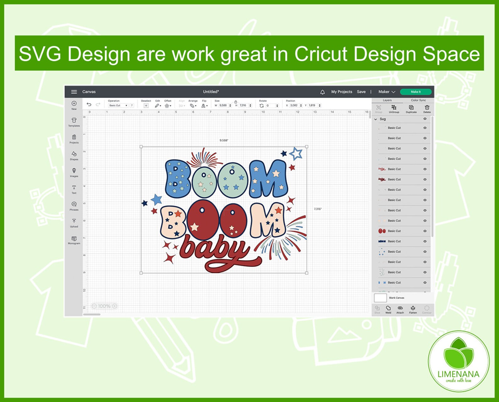 Boom Boom Baby SVG PNG 4th of July Svg Fourth of July Svg - Etsy