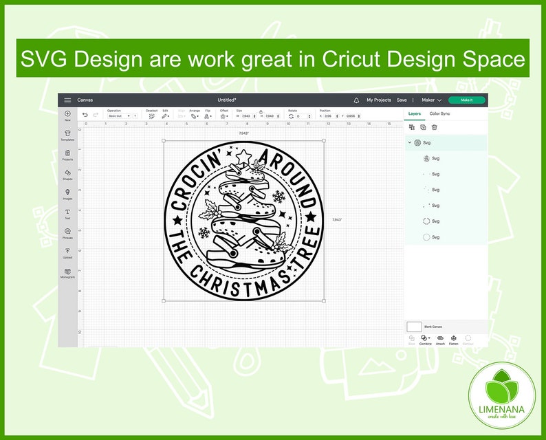 Crocin' Around the Christmas Tree SVG Crocin' Around - Etsy