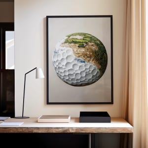 Golf Art Print | Modern Golf Course Wall Art | Unique Golf Decor ...