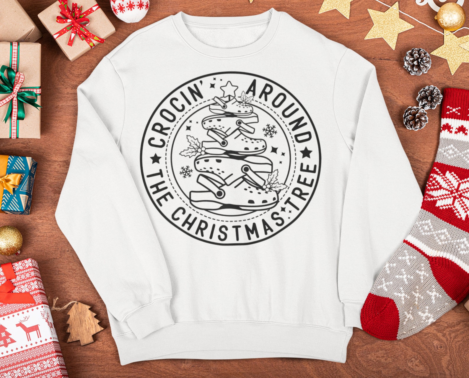 Crocin' Around the Christmas Tree SVG Crocin' Around - Etsy