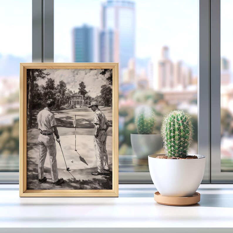 Vintage Golf Print | Golf Course Wall Art | Retro Golf Poster | Golf ...