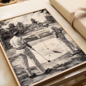 Vintage Golf Print | Golf Course Wall Art | Retro Golf Poster | Golf ...