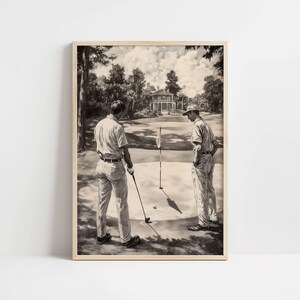 Vintage Golf Print | Golf Course Wall Art | Retro Golf Poster | Golf ...