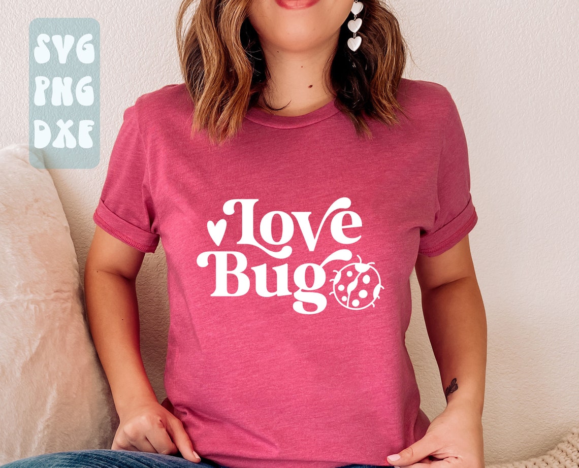Love Bug Svglove Bug Shirt Svgvalentine's Day | Etsy