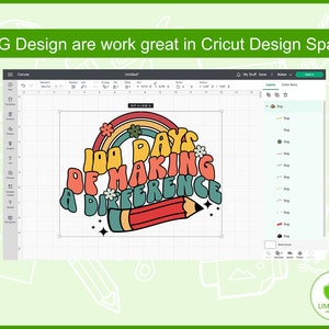 100 Days of Making A Difference SVG PNG, 100 Days of School Svg, 100 ...