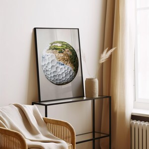 Golf Art Print | Modern Golf Course Wall Art | Unique Golf Decor ...