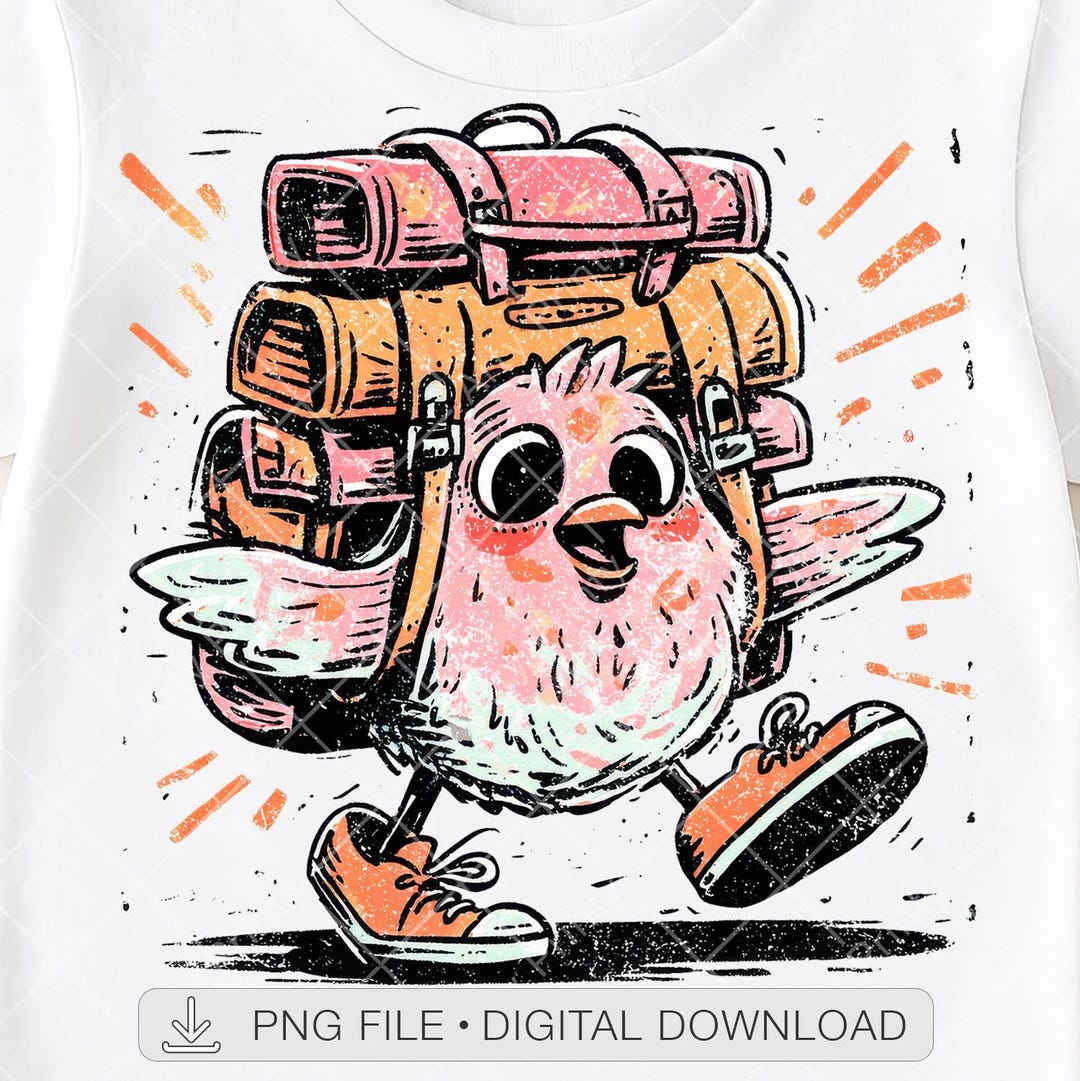 Back to School Bird PNG, Cute Student Bird With Backpack, Funny School ...