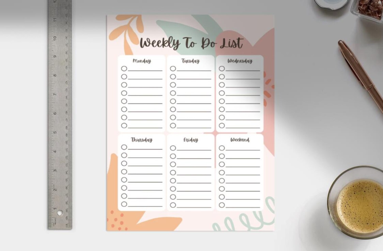 Printable Weekly Planner, Cute Planner, Instant Download, Weekly ...