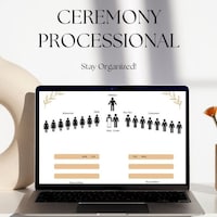Processional Lineup Template Etsy
