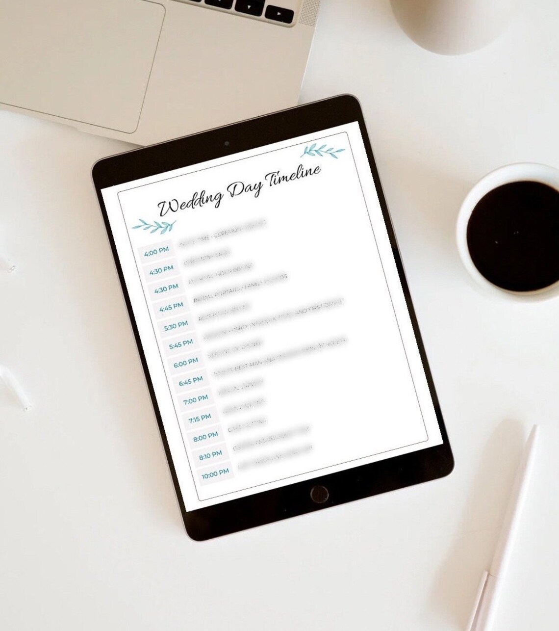 Wedding Day Timeline Guide printable - Etsy