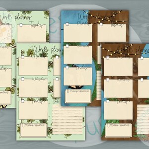 PDF A4 Printable Weekly Planner - Enchanted Forest Printable and ...