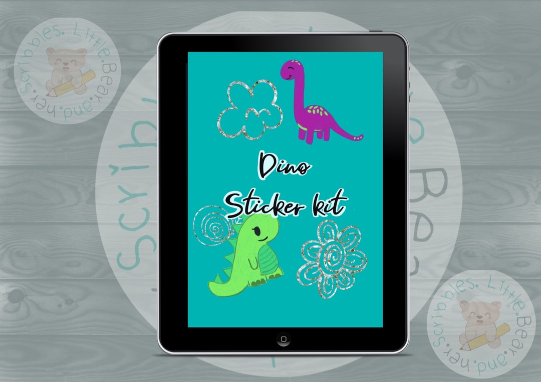 Dinosaur Digital Planner Stickers, Pre-cropped Goodnotes Stickers ...