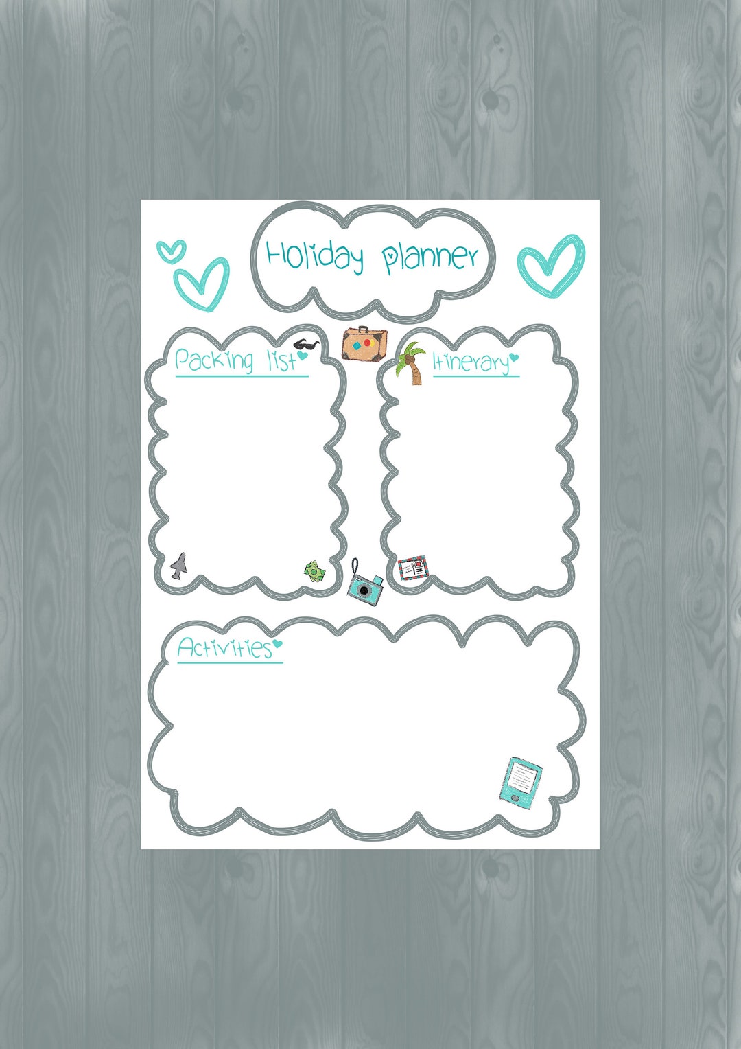 Printable Holiday Planner Digital Planner Goodnotes - Etsy