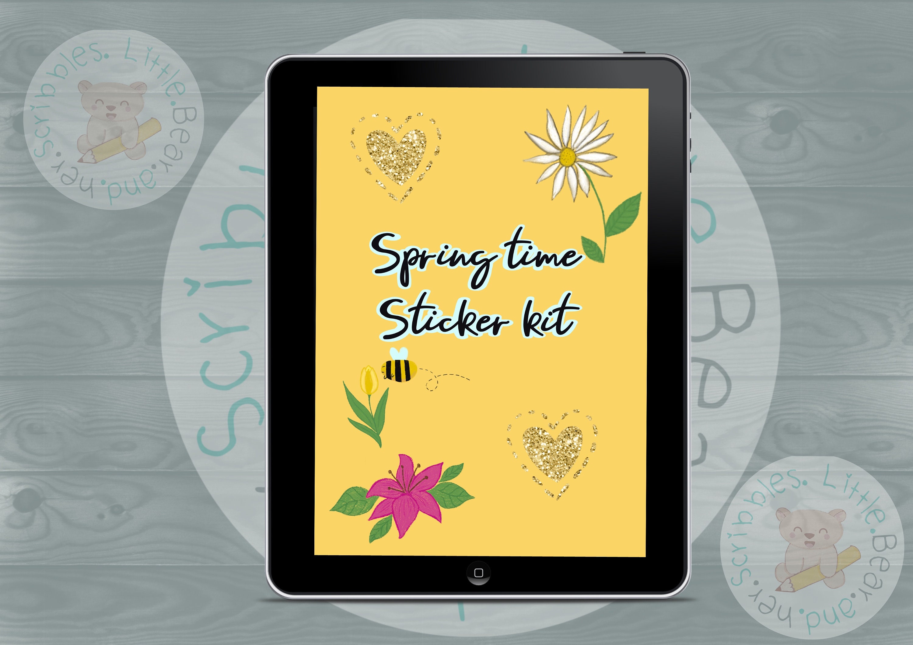 Precropped Spring Digital Stickers - Goodnotes Files and Individual Png ...
