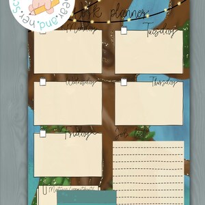 PDF A4 Printable Weekly Planner - Enchanted Forest Printable and ...