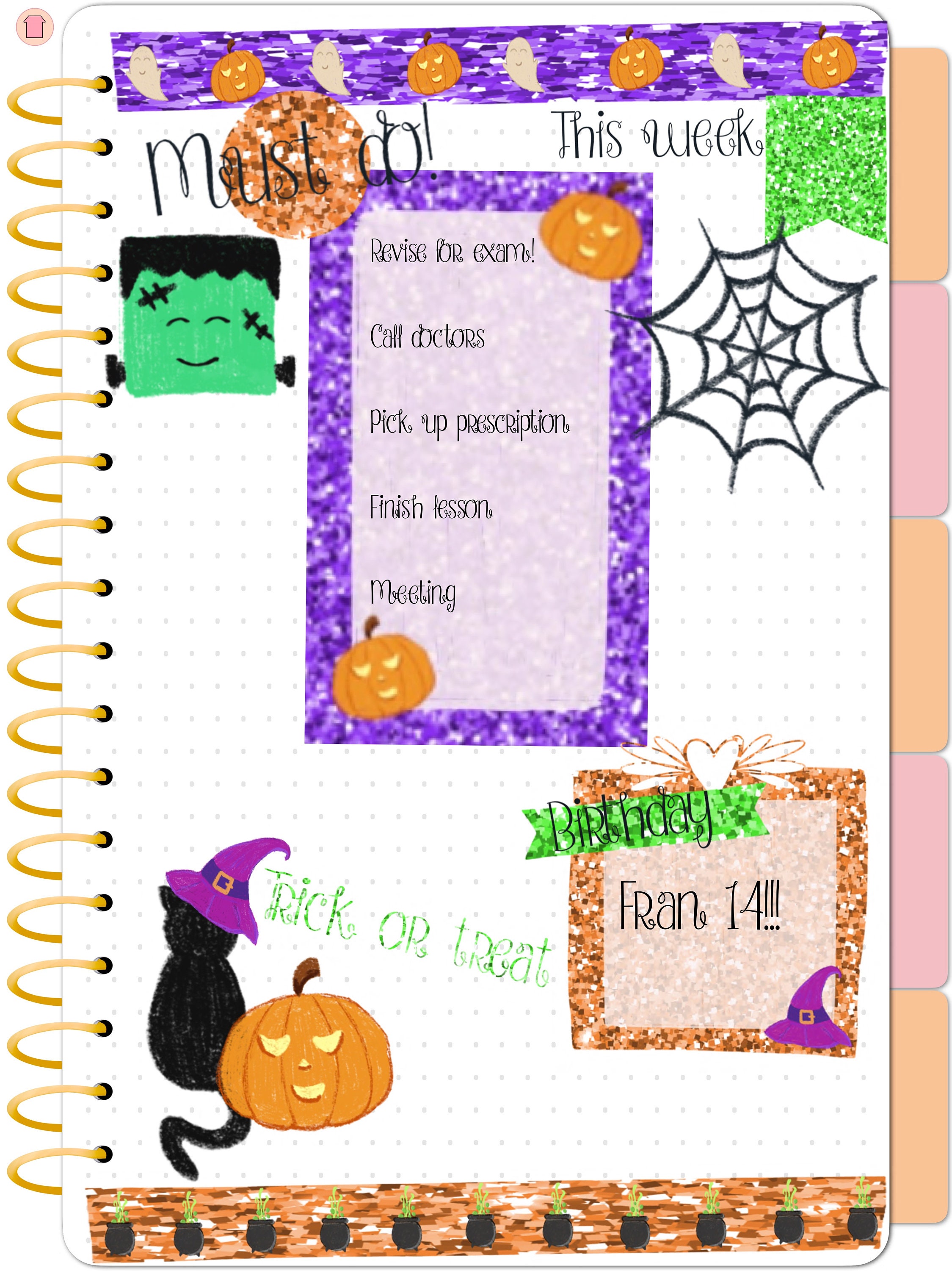 Halloween Precropped Goodnotes & Individual Png Digital Stickers ...