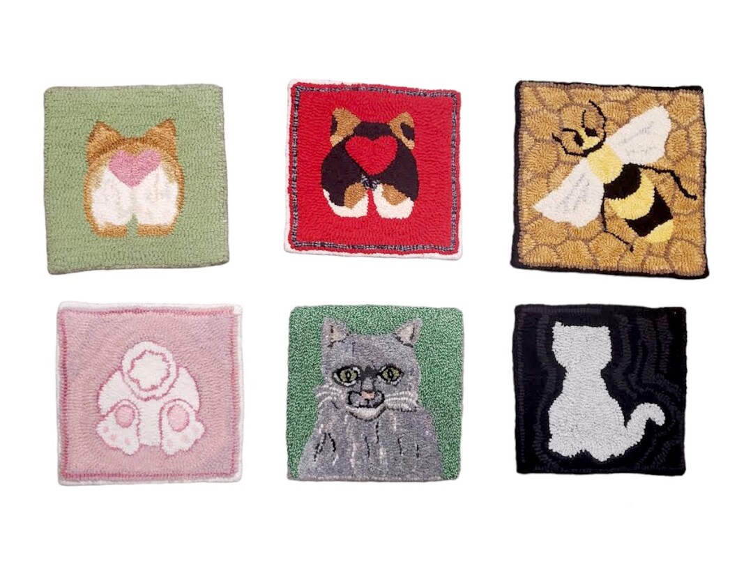 Handmade Mug Rugs Animals - Etsy