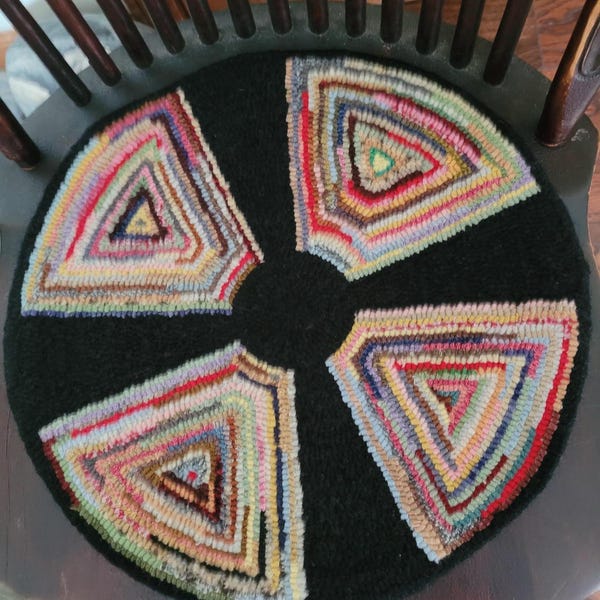 Hooked Chair Pads - Etsy