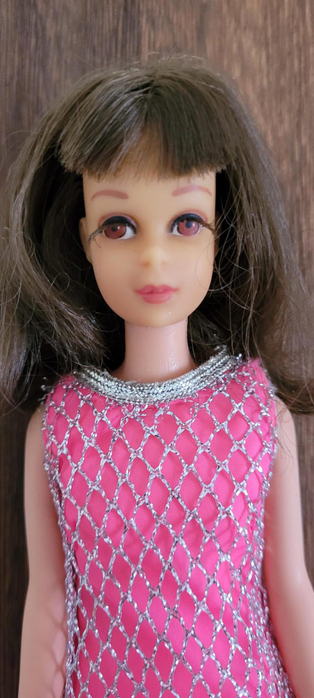 Vintage Brunette TNT Francie 1968 Doll W/silver Cage Outfit - Etsy