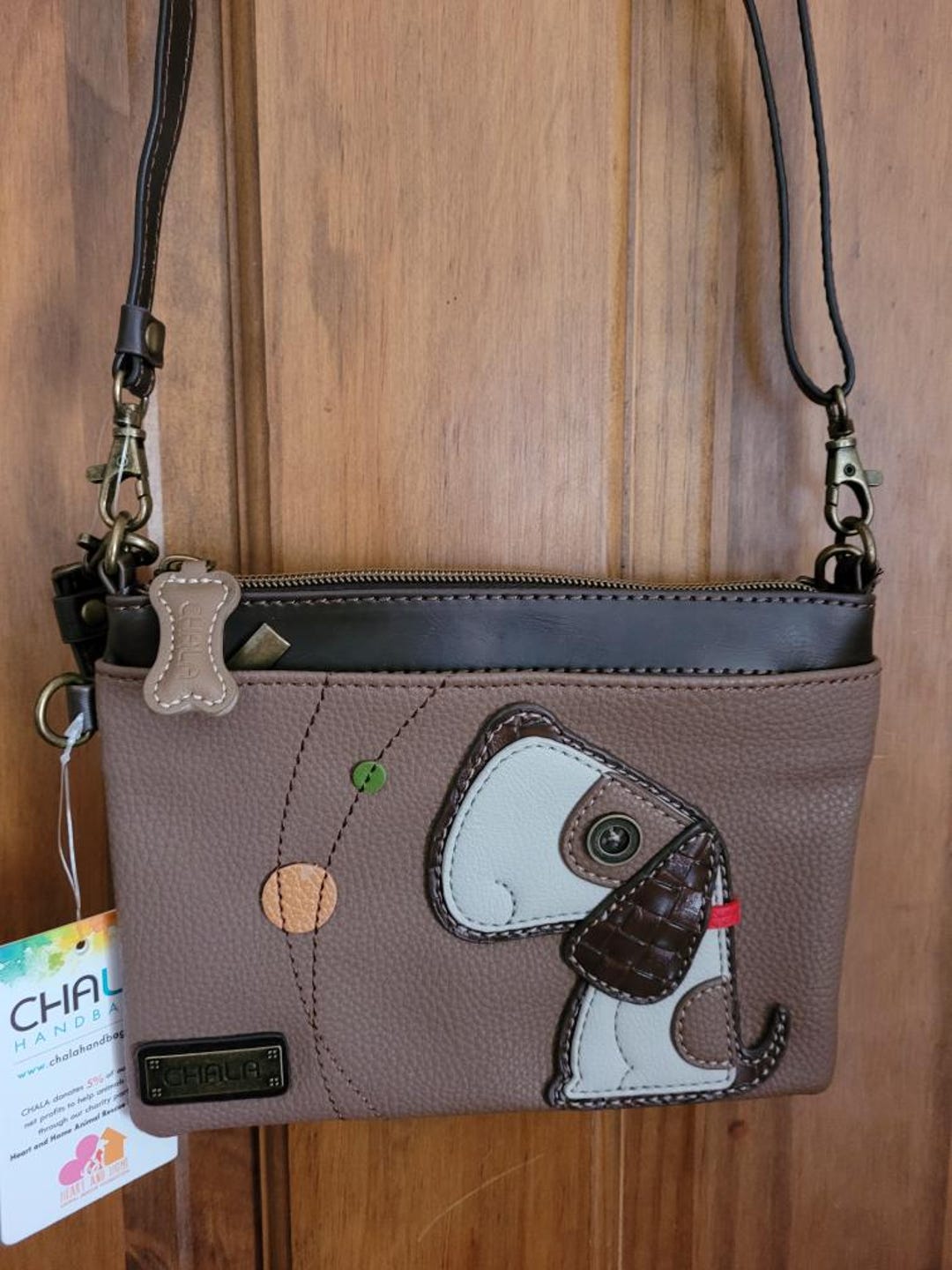 Chala Dog Crossbody Bag, Faux Leather Clutch, Dog Rescue Proceeds - Etsy